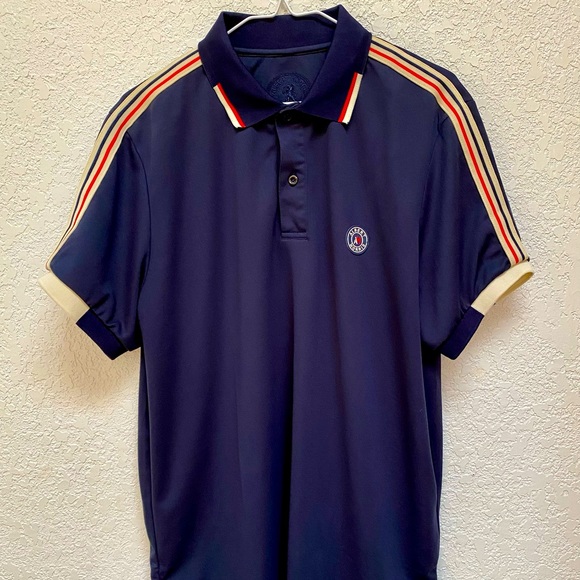 Albert Morris | Shirts | Albert Morris Comfort Polo Shirt Blue With ...